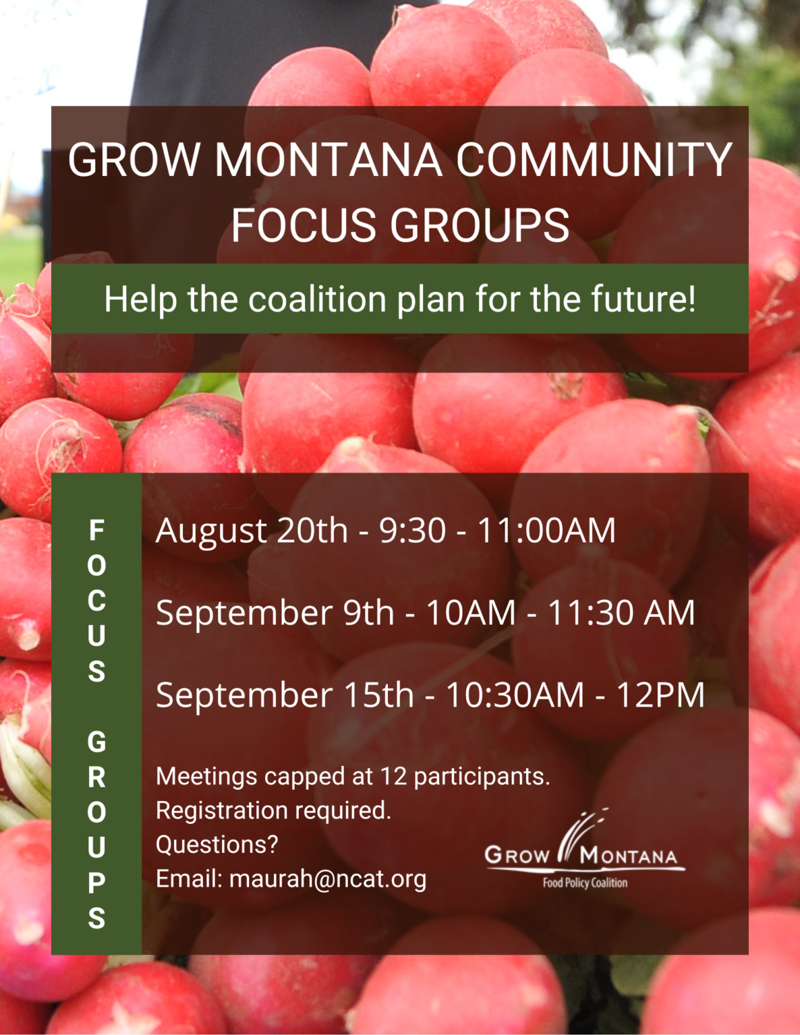 Grow Montana Invitation to Join Community Focus Groups to Guide ...